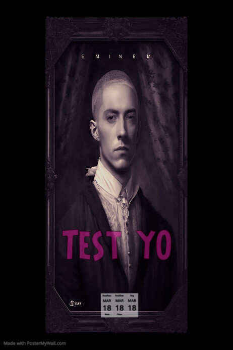 Plantilla de La Portada de La Canción de Rap [eminem] Folleto 2023 ...